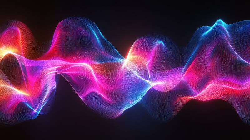 Dynamic Motion Light Trails Set within a Futuristic Technology Inspired ...