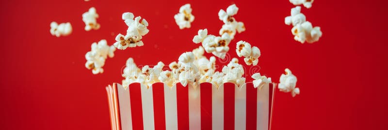 Dynamic Motion of Popcorn Kernels Cascading from Red Striped Bag ...