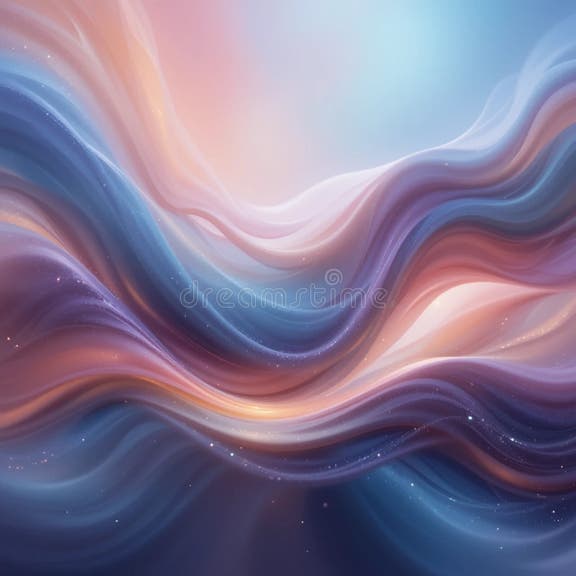A Dynamic Movement of Colors Creating a Soft, Glowing Gradient Stock ...