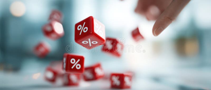 The Dynamic Movement of Percentage Dice Illustrating Business Strategy ...