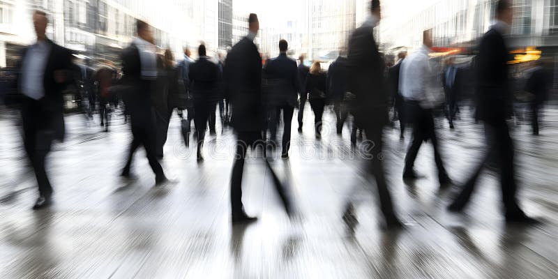 Dynamic Movement in a Professional Urban Setting Stock Illustration ...