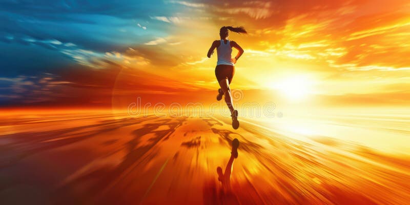 Dynamic Movement. Running Background Concept Stock Illustration ...