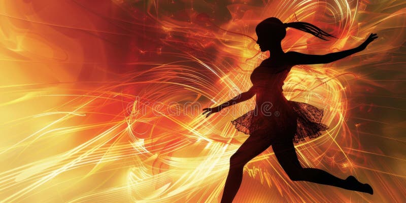 Dynamic Movement. Vivid and Energetic Dance Performance Concept Stock ...