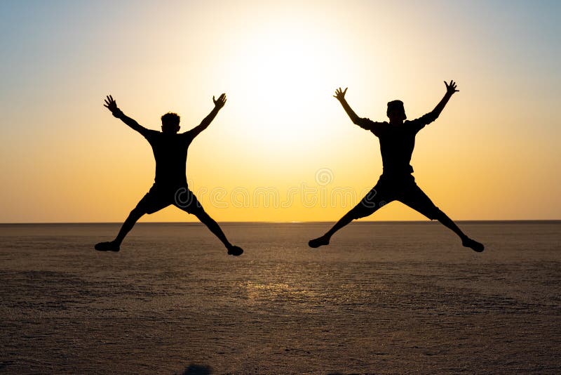 Enthusiastic Movements of Dynamic and Energetic Athletes Stock Photo ...