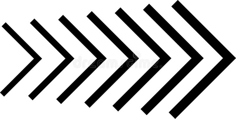 Dynamic Moving Arrow Symbol Isolated on Transparent Background. Speed ...