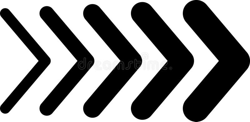 Dynamic Moving Arrow Symbol Isolated on Transparent Background. Speed ...