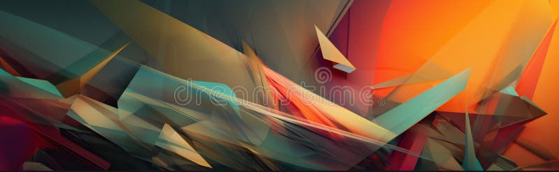 A Dynamic, Multilayered Composition of Translucent Shapes and Gradients ...