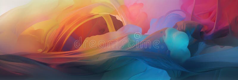 A Dynamic, Multilayered Composition of Translucent Shapes and Gradients ...