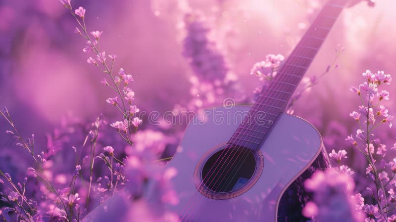 Dynamic Music Visuals with Neon Glow in Pink and Violet Color Scheme ...
