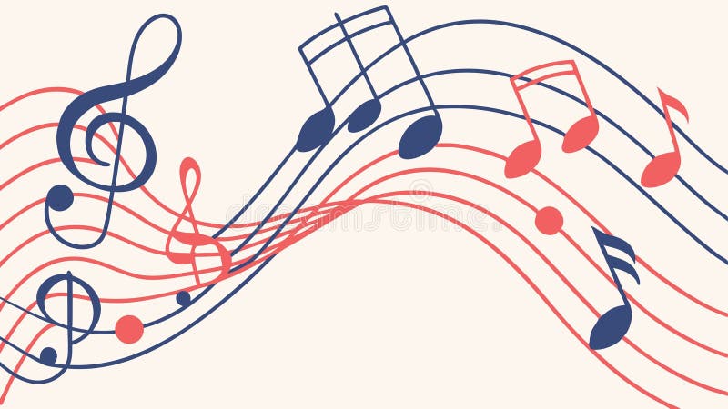Dynamic Musical Notes with Colorful Flow Vector, Vector Design ...