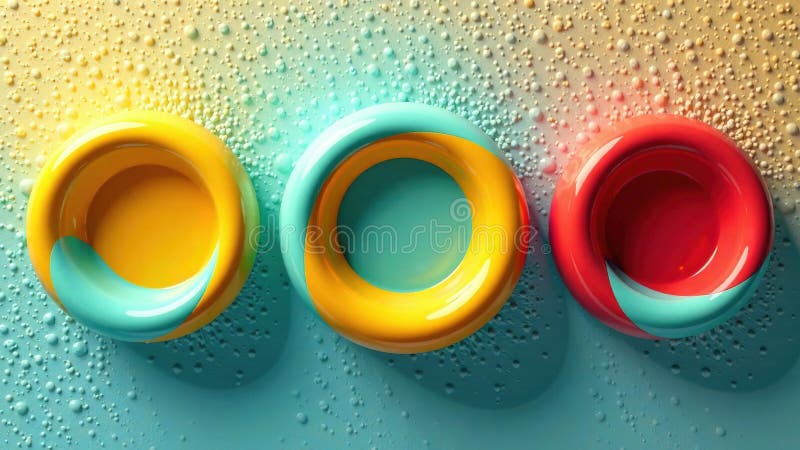 Dynamic Mustard Yellow Abstract Liquid Circles Background a Stunning ...