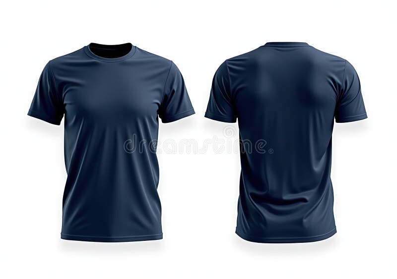 Dynamic Navy Blue TShirt Mockup Bold Graphics for a Striking Apparel ...