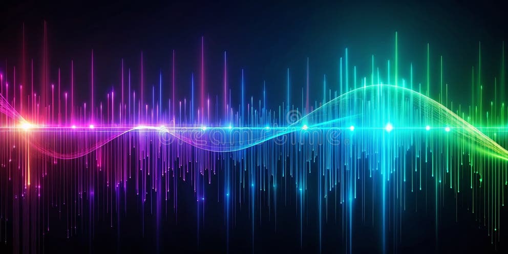 Dynamic Neon Flow Visualization an Abstract Representation of Data ...