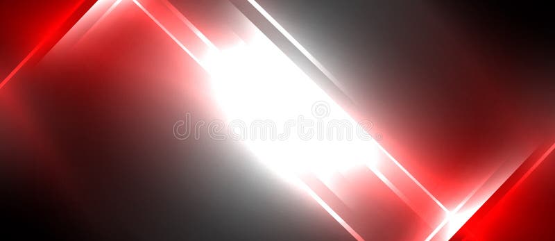 Dynamic Neon Glowing Lines Geometric Techno Background Stock Vector ...