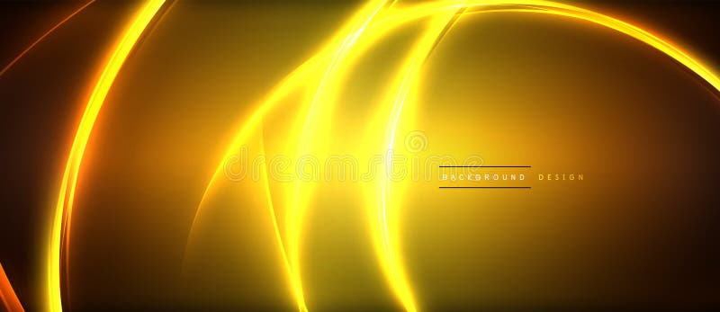 Dynamic Neon Glowing Lines Geometric Techno Background Stock Vector ...
