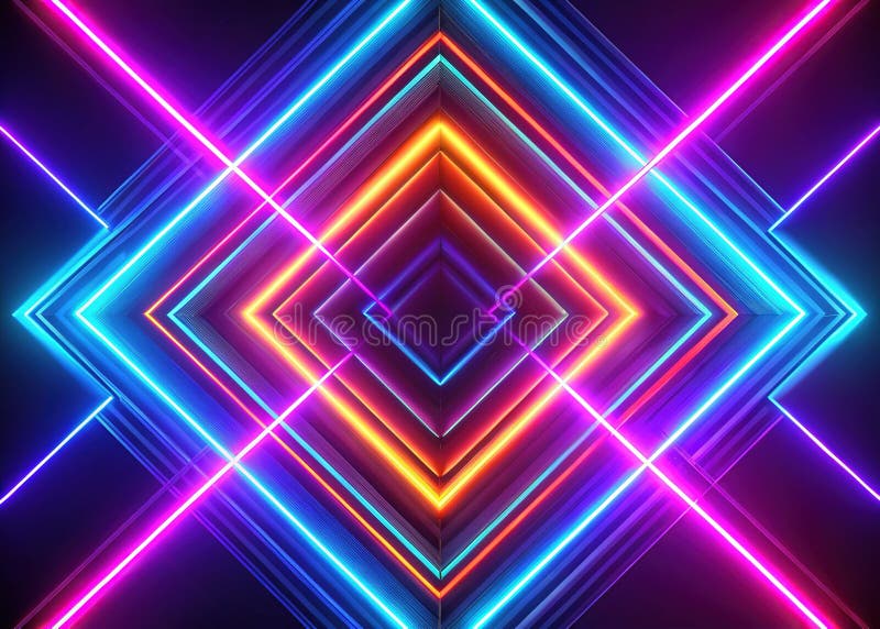 Dynamic Neon Lines a Vibrant Futuristic Abstract Background for Modern ...