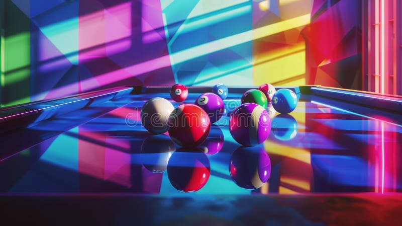 Neon Billiards Stock Illustrations – 136 Neon Billiards Stock ...