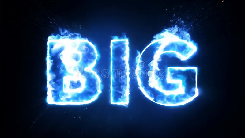 Dynamic Neon Text Animation with Explosive Effects Stock Footage ...