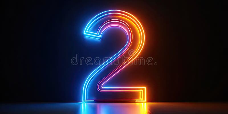 Dynamic Neon Two a Vibrant 3D Render Adhering To the Rule of Thirds for ...