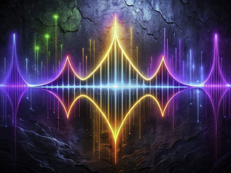 Dynamic Neon Wave Equalizer: a Futuristic Audio Visualizer Background ...