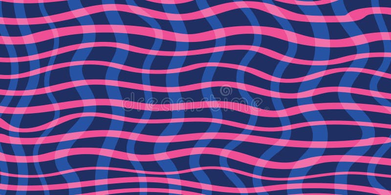 Dynamic Neon Waves: a Bold Abstract Pattern of Pink Horizontal Wavy ...