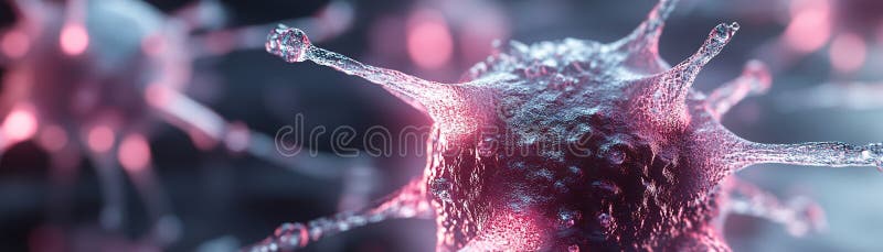 A Dynamic Network Illustrates Glowing Virus Particles Linked by Soft ...