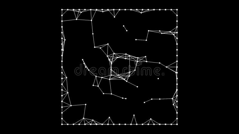 Dynamic Network Lines Animation Abstract Geometric Patterns and Modern ...