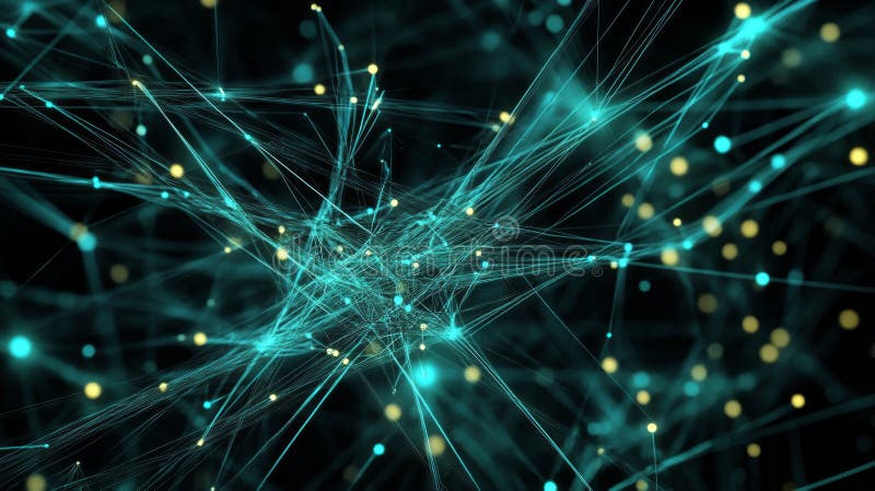 Dynamic Network Visualization with Glowing Nodes and Interconnected ...