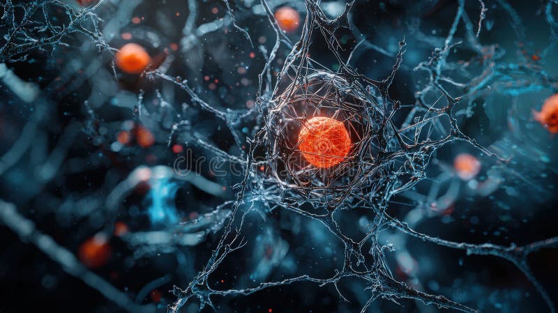 Dynamic Neural Network Interaction Virtual Lab Digital Art Scientific ...