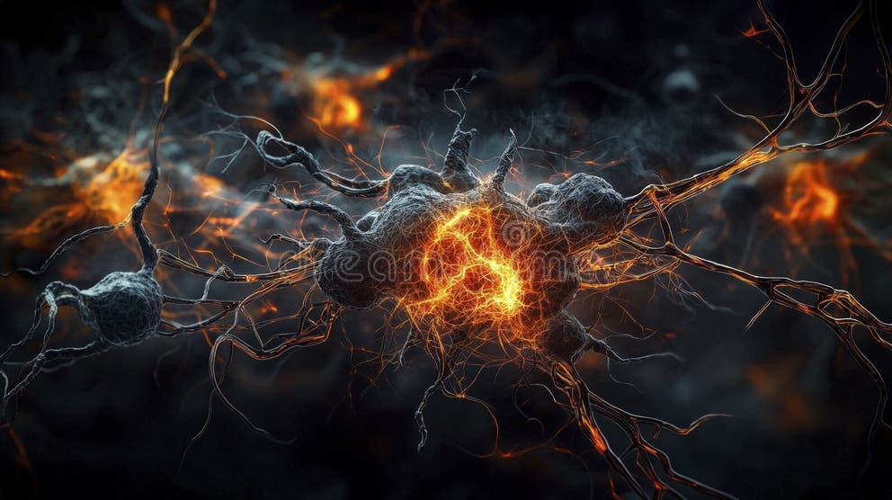 Dynamic Neural Network Pattern Visualization Digital Art Abstract Environment Macro View ...