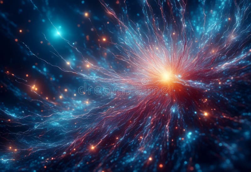 Dynamic Neural Network Visualization Stock Illustration - Illustration ...