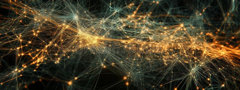Dynamic Neural Network Visualization Depicting Complex Interconnected Web of Neurons and ...