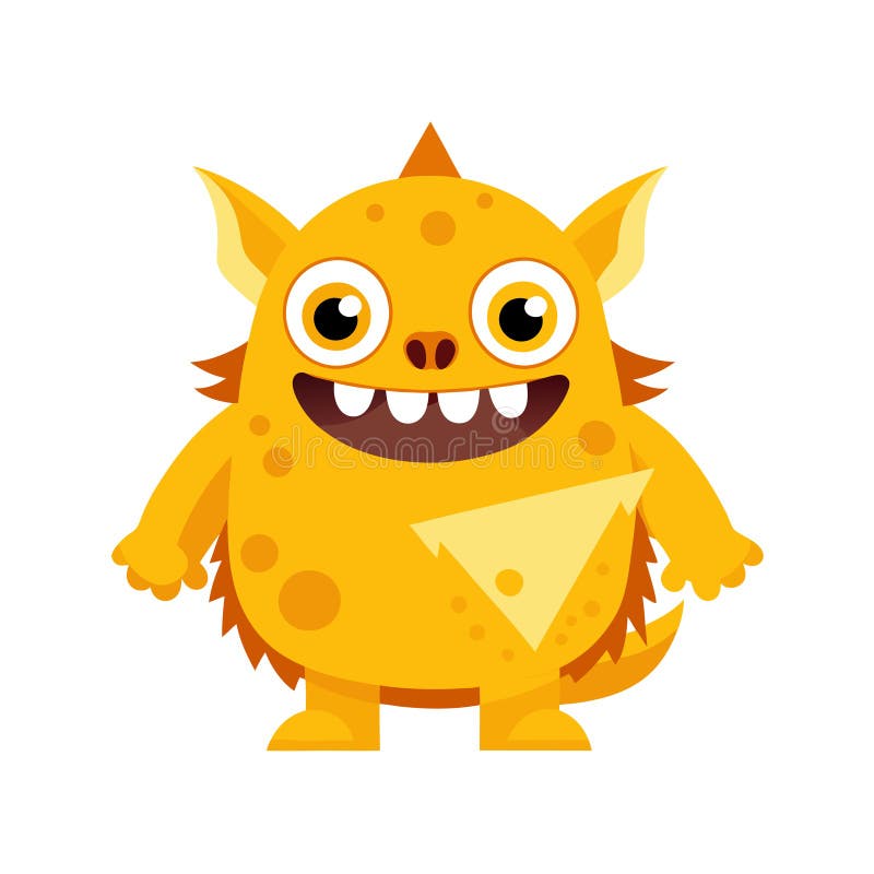 Dynamic Nibbles the Cheesy Monster Character Stock Vector ...