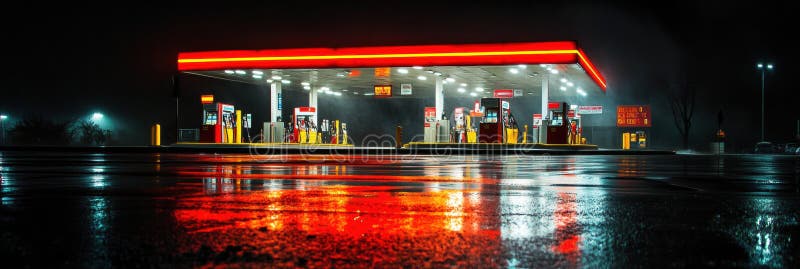 Dynamic Nighttime Capture of a Fuel Station with High-contrast Lighting ...