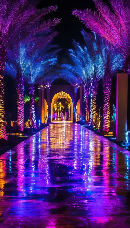 Dynamic Nighttime Scene Capturing Speed with Glowing Lights and ...