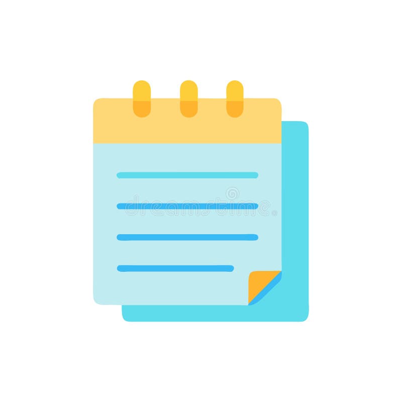 Dynamic Notes Icon for Collaboration Stock Image - Illustration of thin ...
