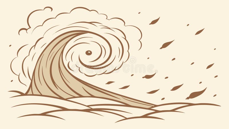 Dynamic Ocean Wave Swirl. Powerful Water Element Design, Vector Design ...