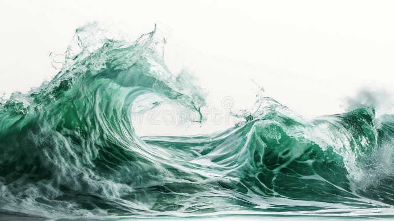 Dynamic Ocean Waves Captured in a Freeze Frame Showing the Motion and ...