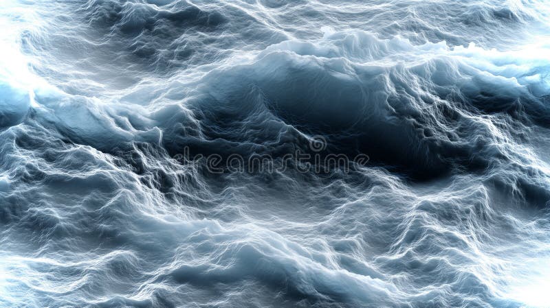 Dynamic Ocean Waves Create a Textured Backdrop for Eco-themed Designs ...