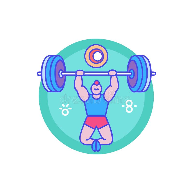 Dynamic Olympic Lifting Plates Icon Stock Illustration - Illustration ...