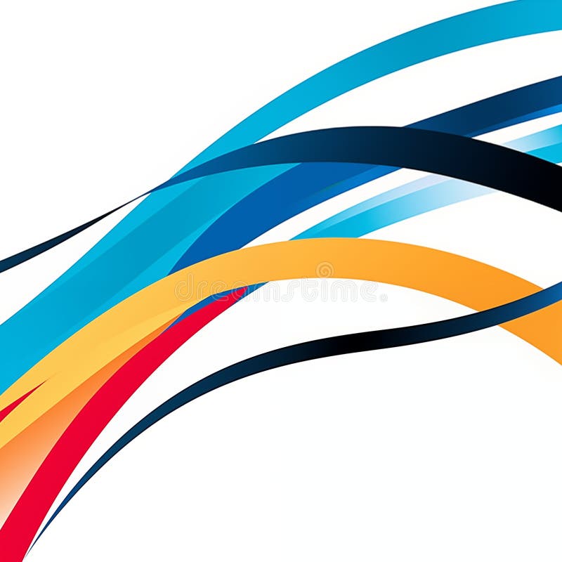 Dynamic Olympic Ribbons: Abstract Celebratory Elements in Hues Stock ...