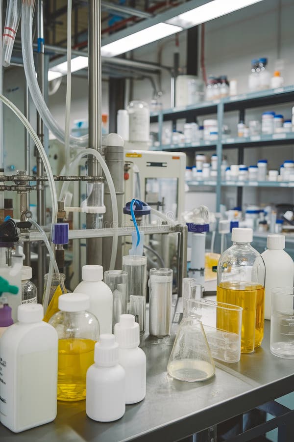 Dynamic Operations in a Modern Pharmaceutical Lab Stock Photo - Image ...