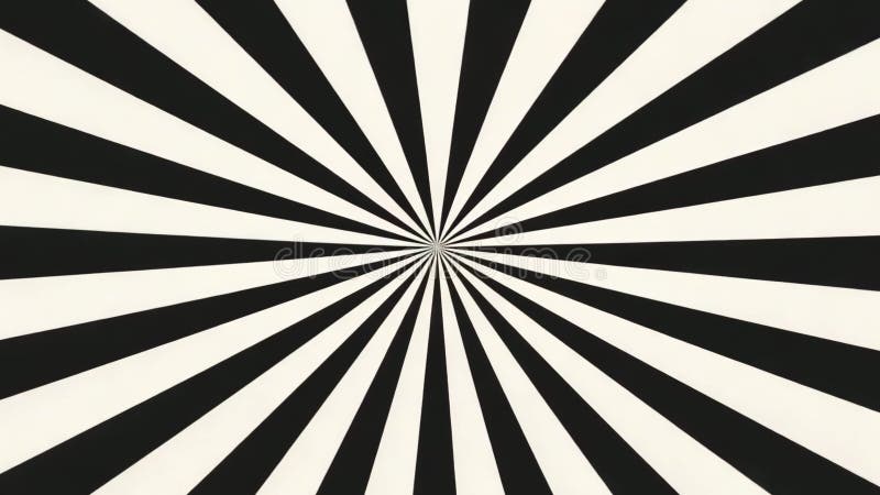 Dynamic Optical Art Background in Black and White with Radial Lines ...