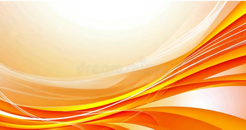 Dynamic Orange Abstract Flowing Lines with Gradient Background for ...