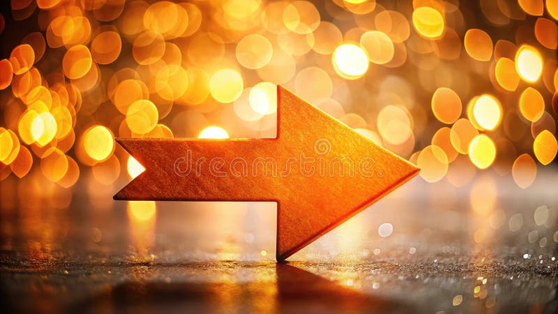 Dynamic Orange Arrow Design Element for Wayfinding and Visual Direction ...