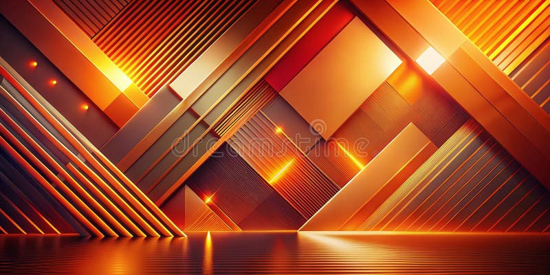 Dynamic Orange Diagonal Lines a Surreal and Modern Abstract Background ...