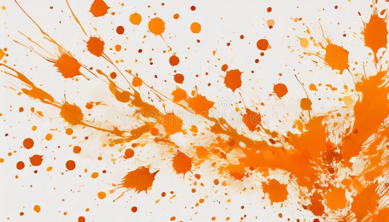 Dynamic Orange Paint Splatters Create a Lively and Abstract Visual ...