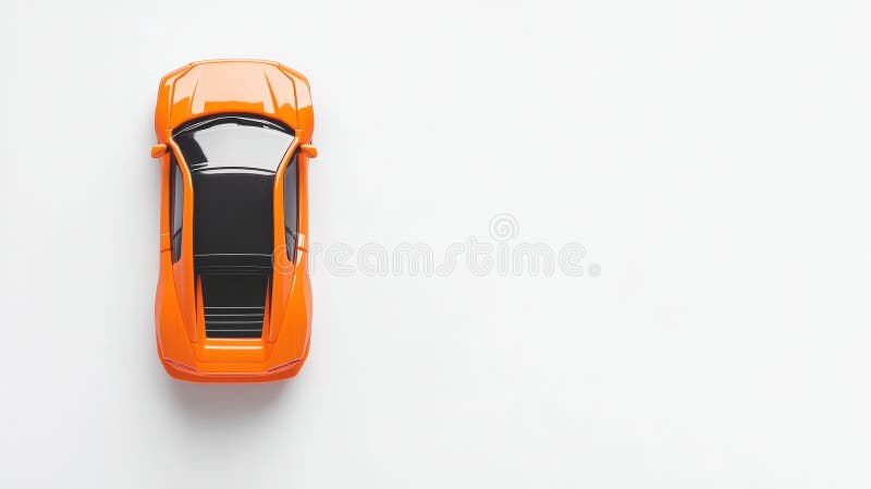 Dynamic Orange Remote Control Car on a Clean Background a Study in ...