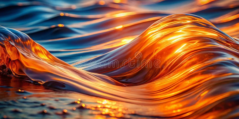 Dynamic Orange Wave Background Captivating Long Exposure Design for ...