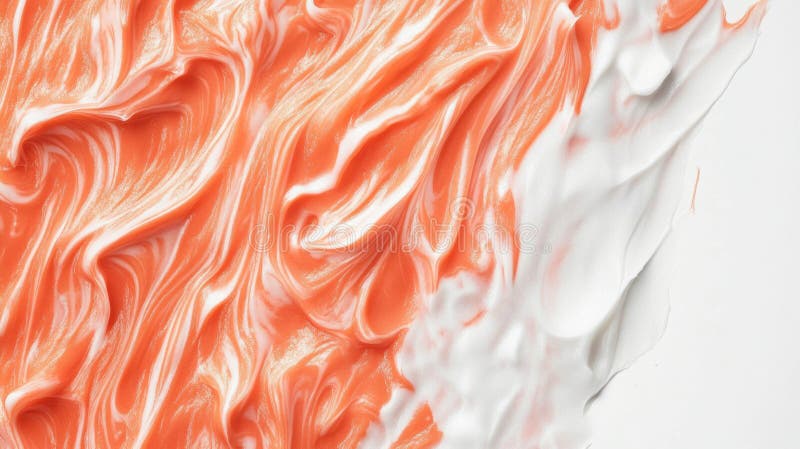 Dynamic Orange and White Flowing Abstract Texture for Creative Design ...